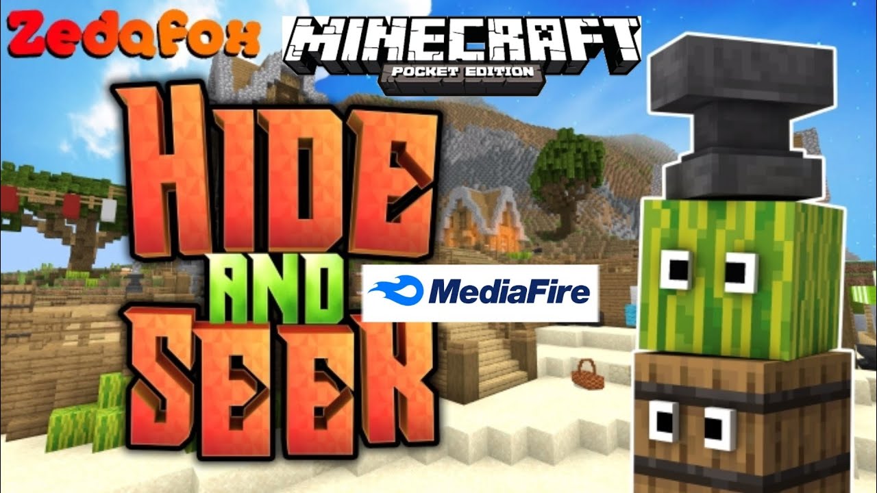 How to download hide and seek block Minecraft pocket edition with Media ...