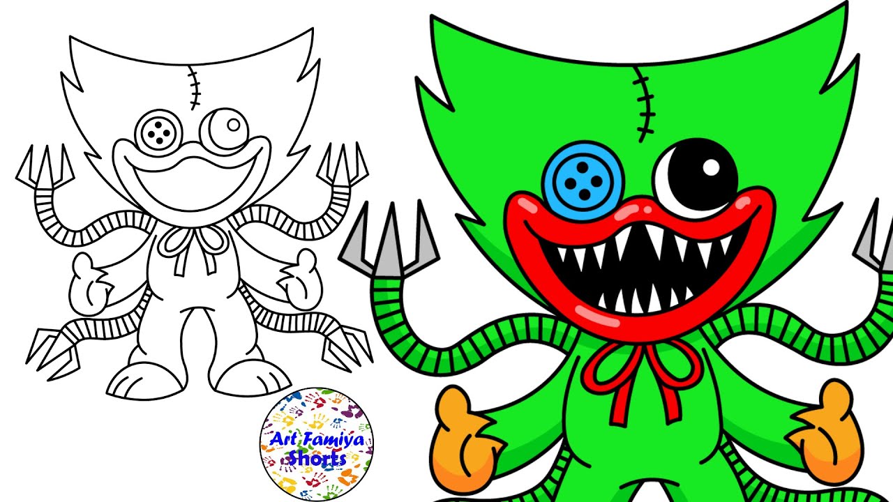 Sketch Huggy Saddy Drawing Easy | Poppy Playtime | Sketch Drawing | Art ...