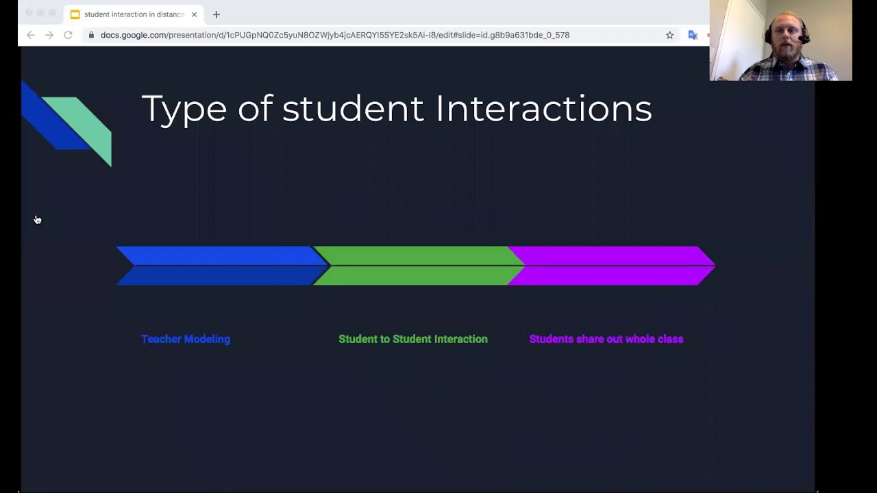 Learning at a distance...Student interactions, High School Mathematics ...