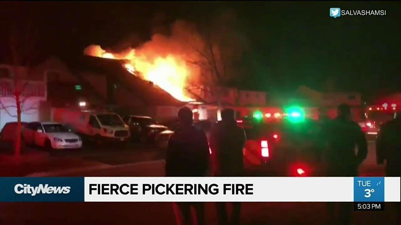 Arson possible cause of Pickering townhouse fire - YouTube
