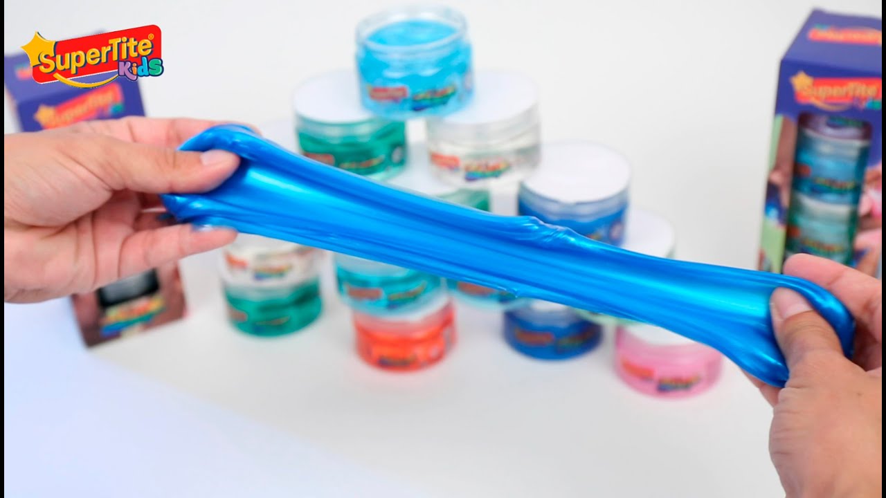 SLIME Supertite, Clear y Glitter. Fantasy / Galaxy - YouTube