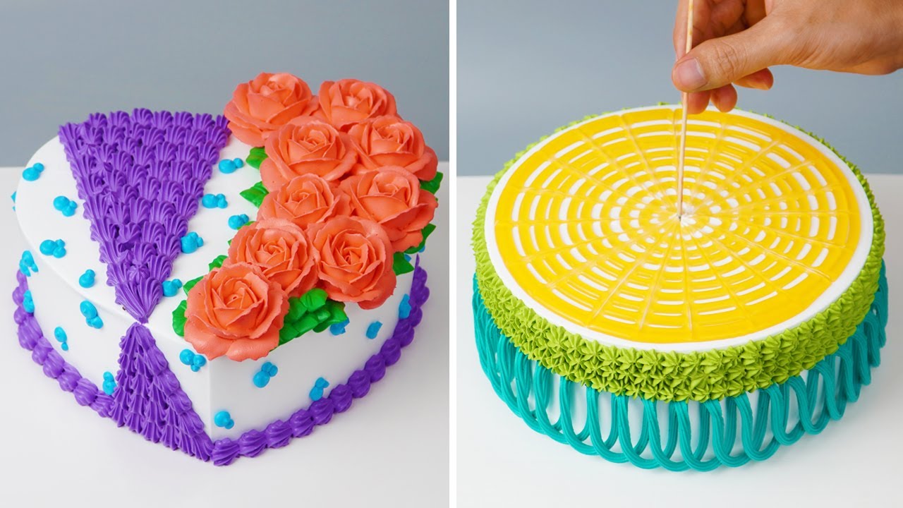 Perfect Heart Cake Design Tutorials For Love | Easy Birthday Cake ...