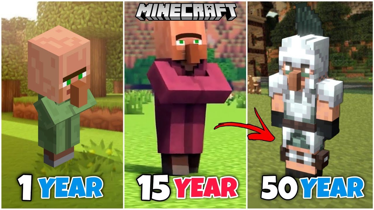 SURVIVING 50 YEARS AS A VILLAGER IN MINECRAFT.... | MINECRAFT SHORT ...