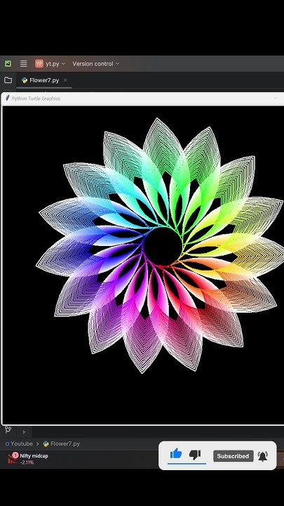Draw Beautiful Aurora Spiral using python 🐢 #python #tutorial #aurora #turtledoves #viral - YouTube