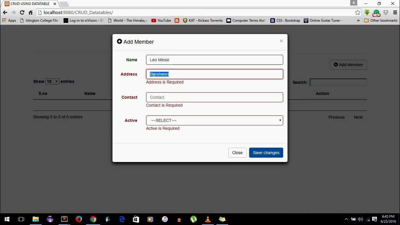 Datatable CRUD with Procedural PHP, MYSQLI, BOOTSTRAP Part 1 Introduction - YouTube