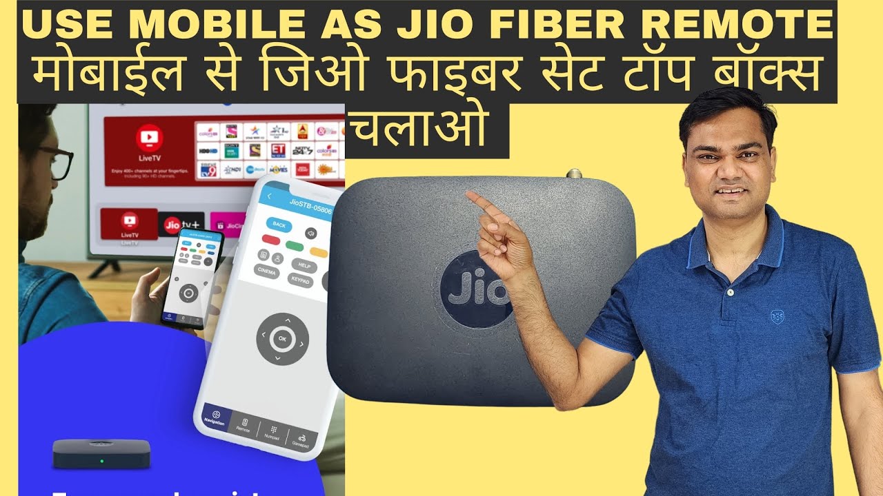 How to use mobile as remote for jio fiber set top box | Mobile as ...