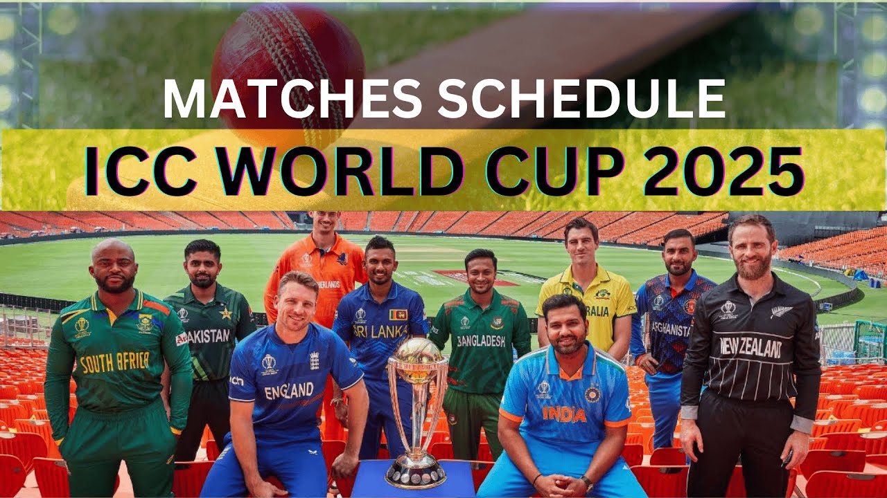 ICC WORLDCUP 25 FULL SCHEDULE REVEALED | NEW CHANGES! # ...