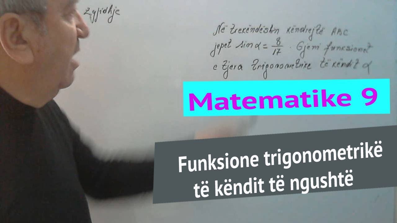 Matematika 9 / Funksione trigonometrikë të këndit të ngushtë - YouTube