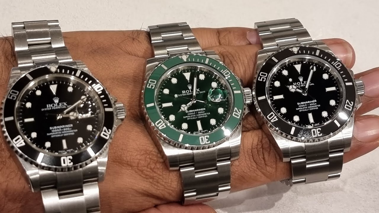 Rolex Submariner 3 Generations compared - How do they wear?! - YouTube