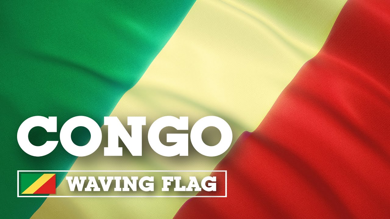 Развевающийся флаг Конго / Waving Flag of Congo - YouTube