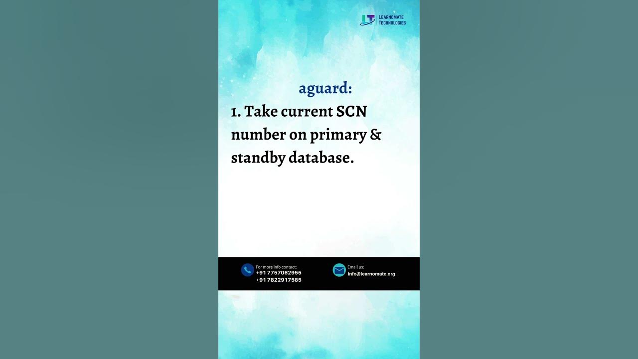 #shorts How to resolve huge gap between primary & standby database in dataguard ? - YouTube