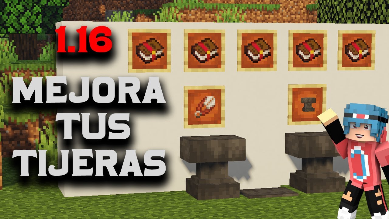 ENCANTAMIENTOS de Tijeras en MINECRAFT | Datapack - YouTube