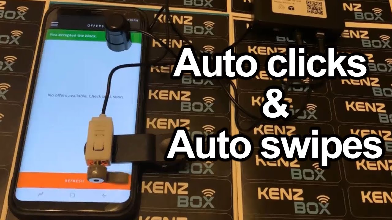 Auto clicker and auto swiper amazon flex swipe to accept Kenz Box - YouTube
