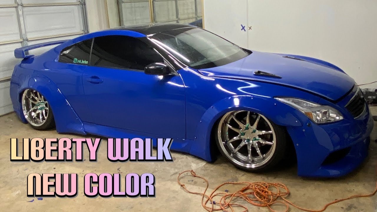 G35 WITH G37 CONVERSION LIBERTY WALK WIDE BODY NEW COLOR REVEAL - YouTube