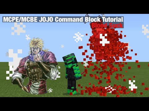 MCPE/MCBE JOJO Command Block Tutorial Blood Suck | Vampire - YouTube