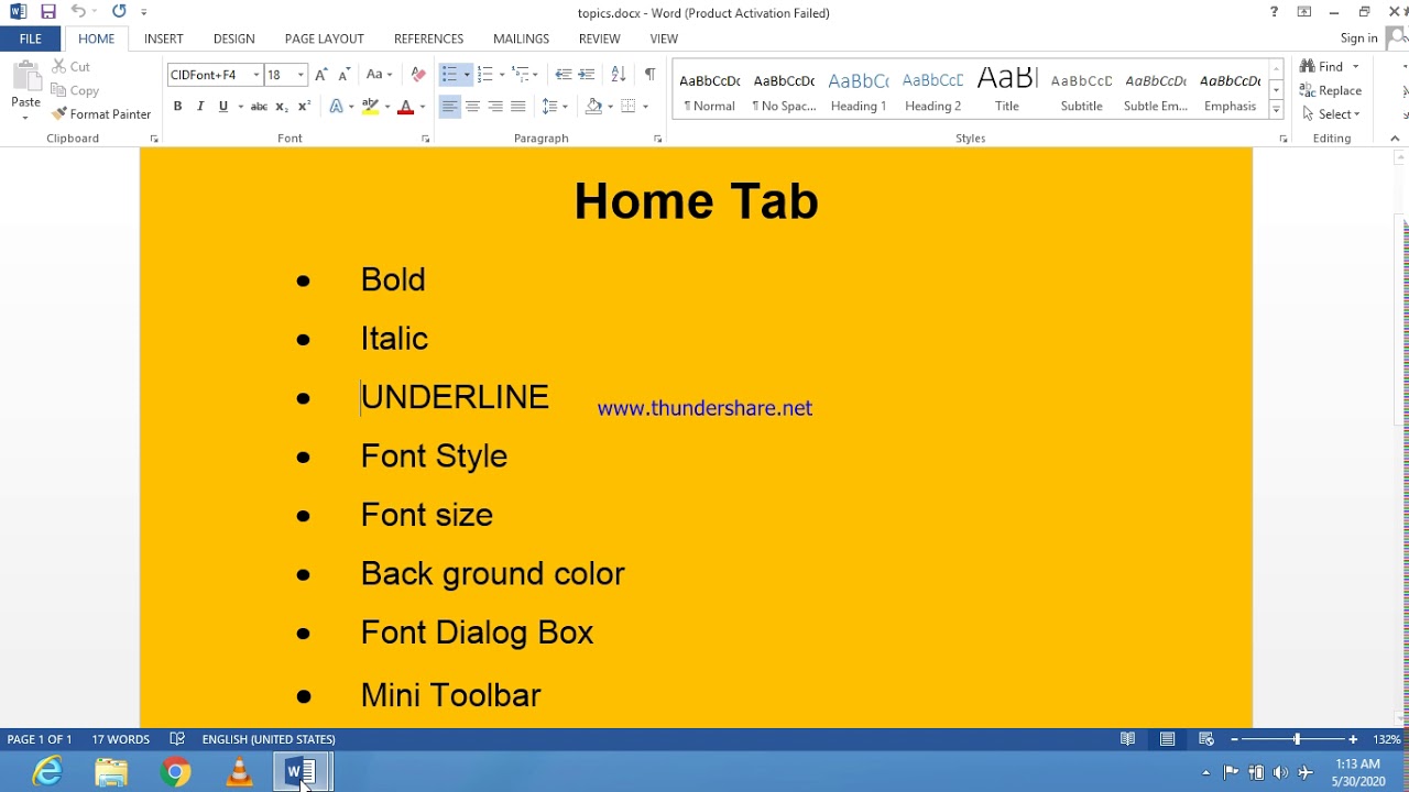 lecture 4 Home Tab - YouTube