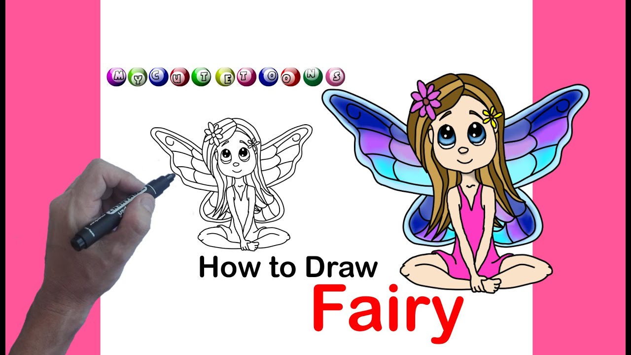 How to Easily Draw a Cute Fairy - YouTube