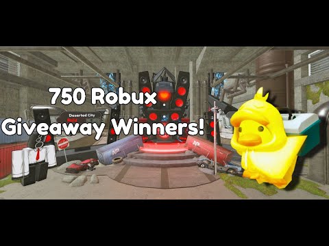 750 Robux Giveaway Winners! - YouTube