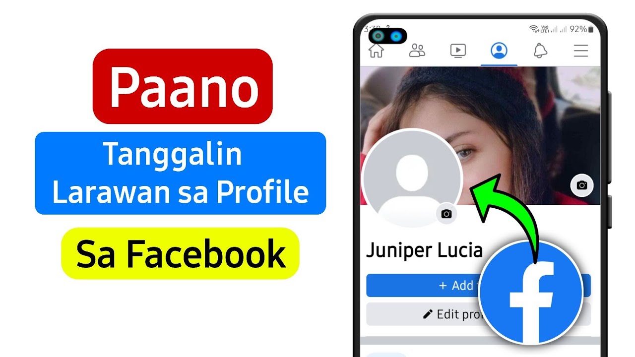 Paano tanggalin ang profile picture sa facebook | Alisin ang larawan sa ...