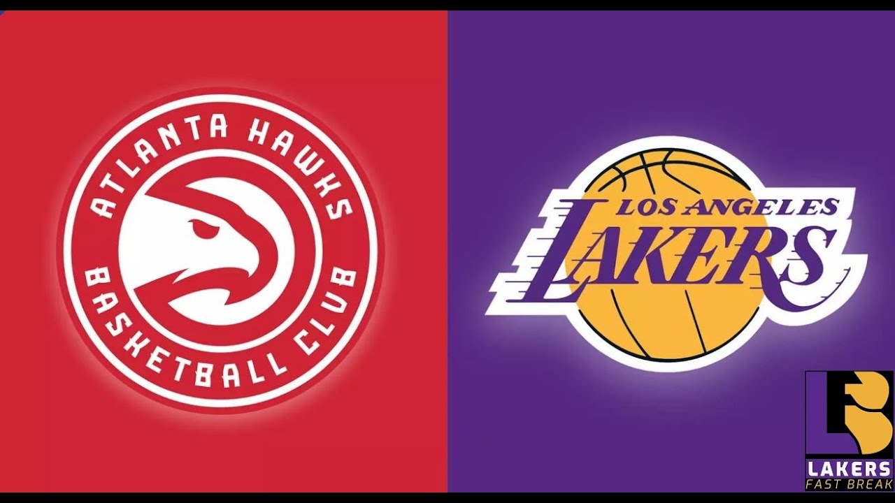 Los Angeles Lakers at Atlanta Hawks with Lakers Fast Break - YouTube