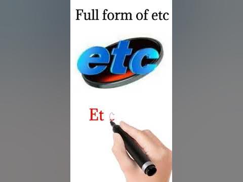 Full form of etc || etc full form #shorts #study - YouTube