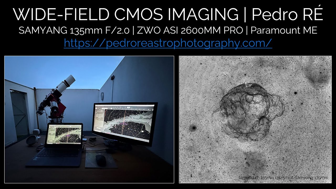 WIDE-FIELD CMOS IMAGING | Pedro RE' | Simeis 147 Rosette - YouTube