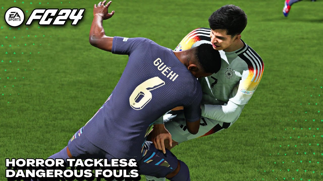 FC 24 - Horror Tackles & Dangerous Fouls☠️ 30 - #eafc24 #fc24 #euro2024 ...