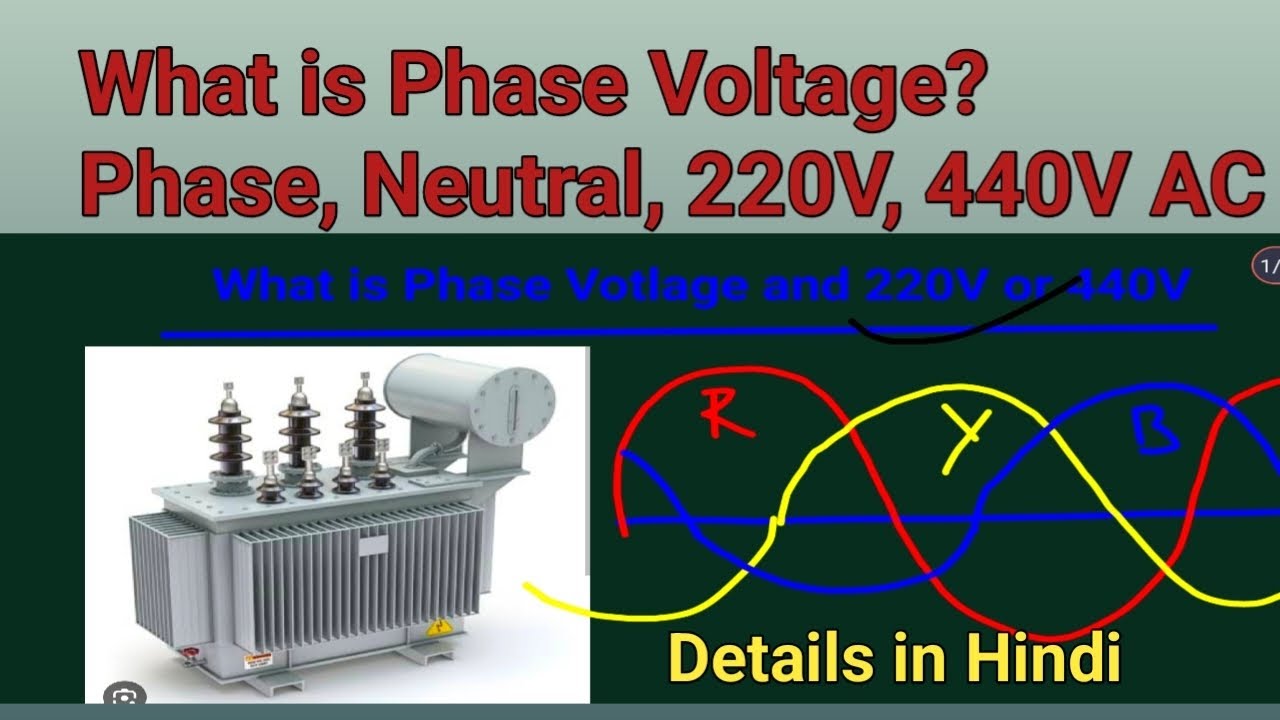 Phase Voltage kya h| Phase neutral kya h| RYB kya h #electrical # ...