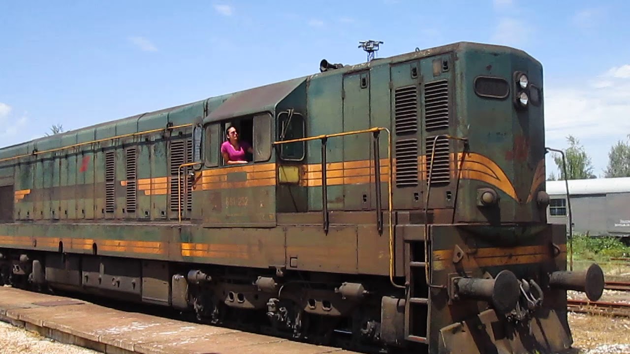 THE MOST BEAUTIFUL WOMAN TRAIN DRIVER IN SERBIA 661 locomotiv - YouTube