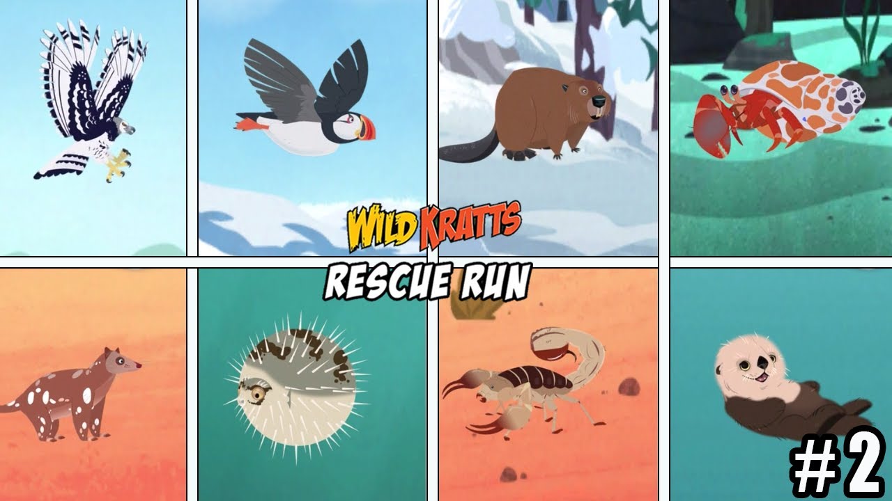 Wild Kratts Rescue Run - COMPLETE ALL SECRET CREATURE PART 2 - YouTube