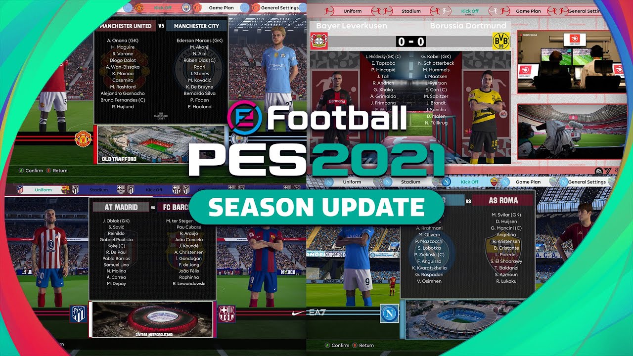 NEW PES 2021 Menu-Server AIO Season 2024/25 for EvoWeb Patch and ...