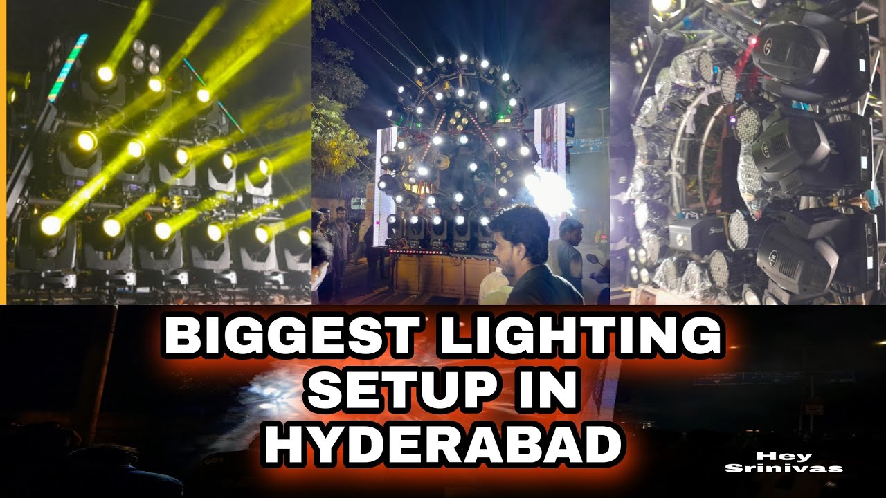 Biggest DJ Lighting setup in hyderabad | Big Lighting setup in ...