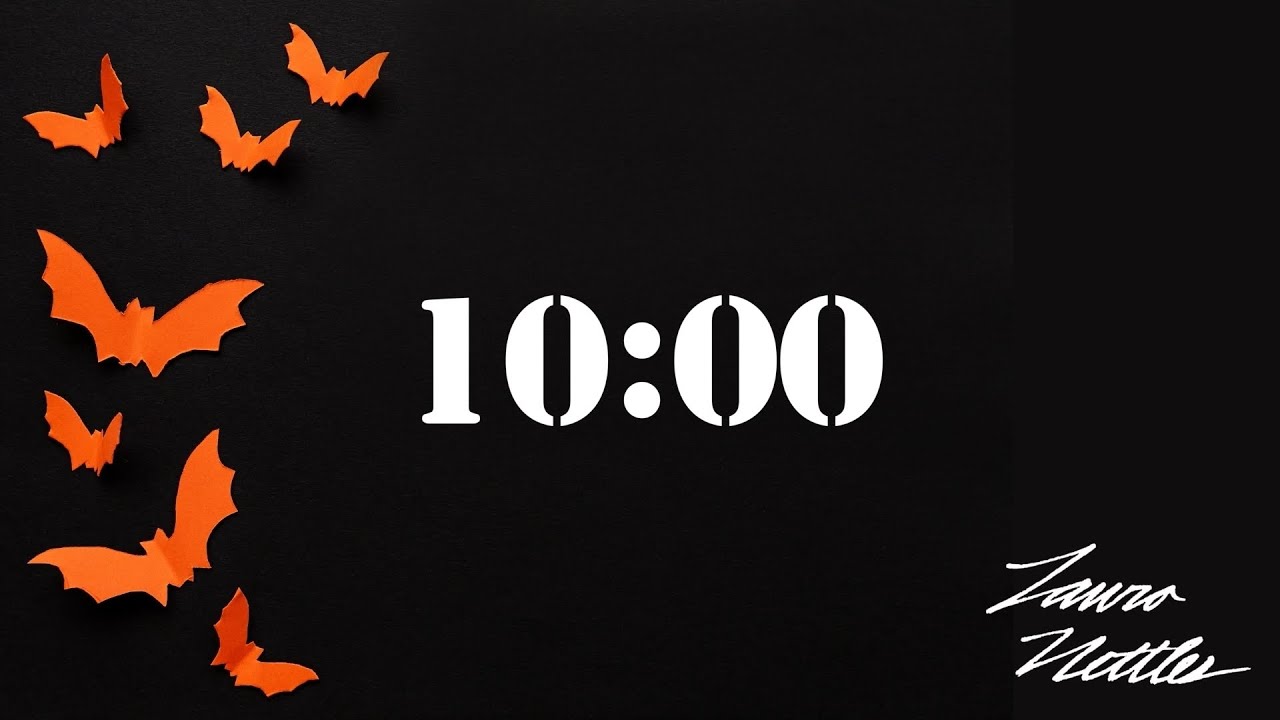 10 Minute Bat Halloween Timer - YouTube