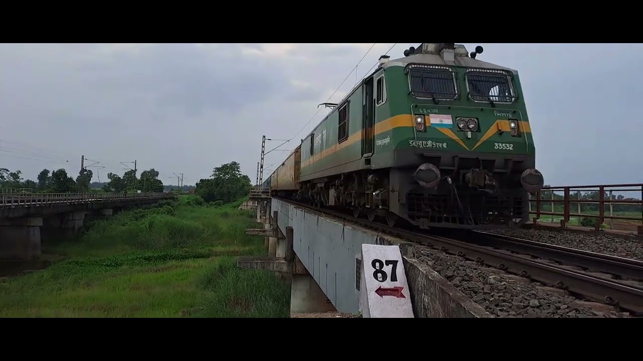 Train crossing bridge | Crossing bridge with destructive pace ...