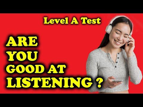 Listening Test + PDF - Level A - Improve your listening comprehension  skill - Easy English Lesson