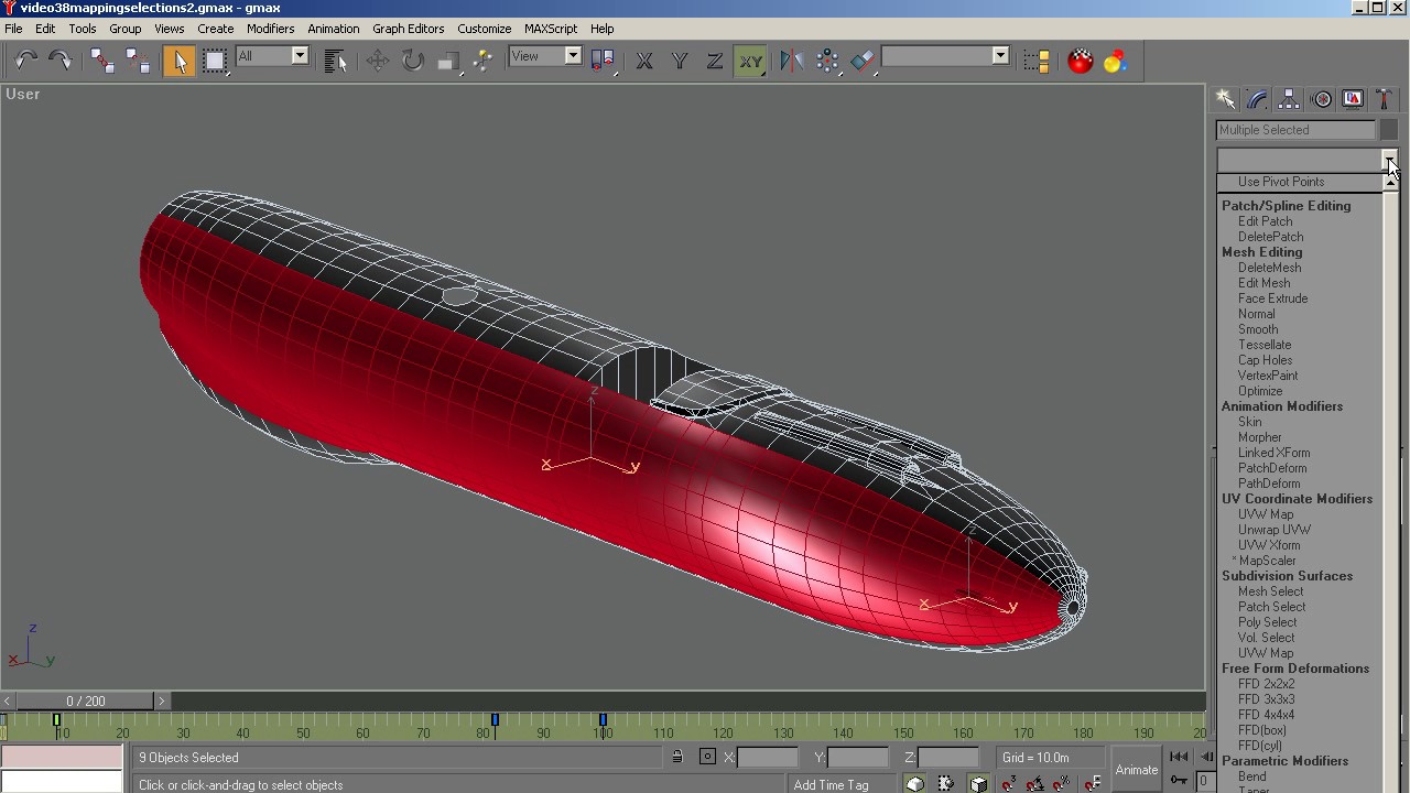 Gmax 1.2 for the Beginning Modeler #39 - Texture Mapping Part 3 - YouTube