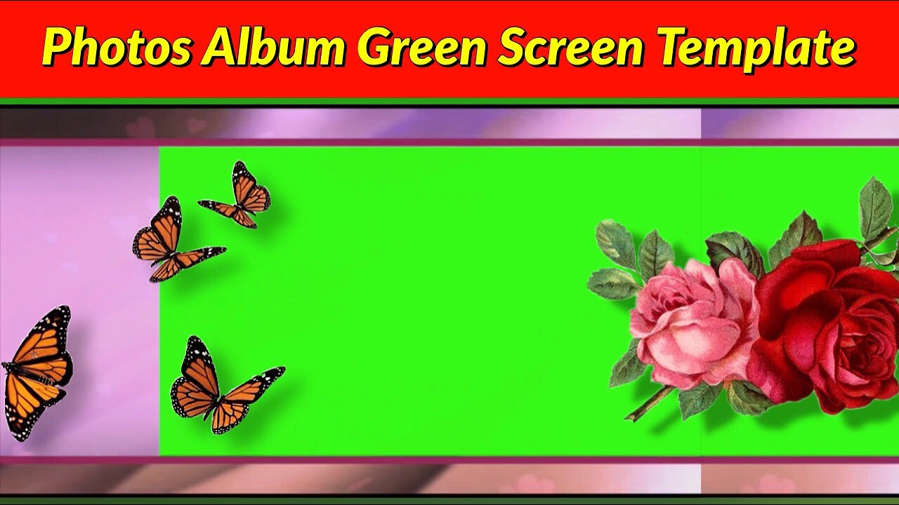 Photos Album Template Green Screen Effects - YouTube