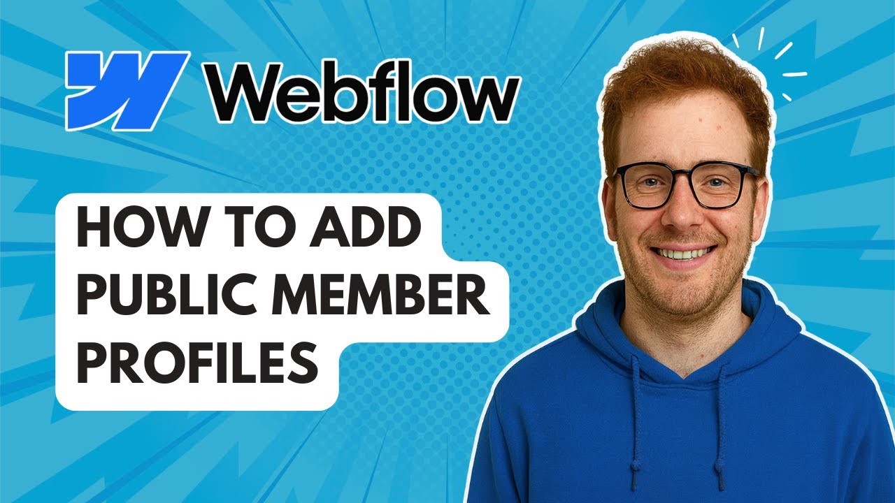 How to Add Public Member Profiles Webflow [2025 Guide] - YouTube