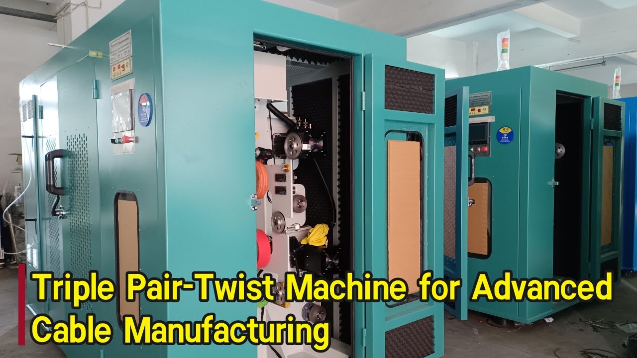 #cat6 #cat7 Network cable three-pair twisting machine for Advanced Data ...