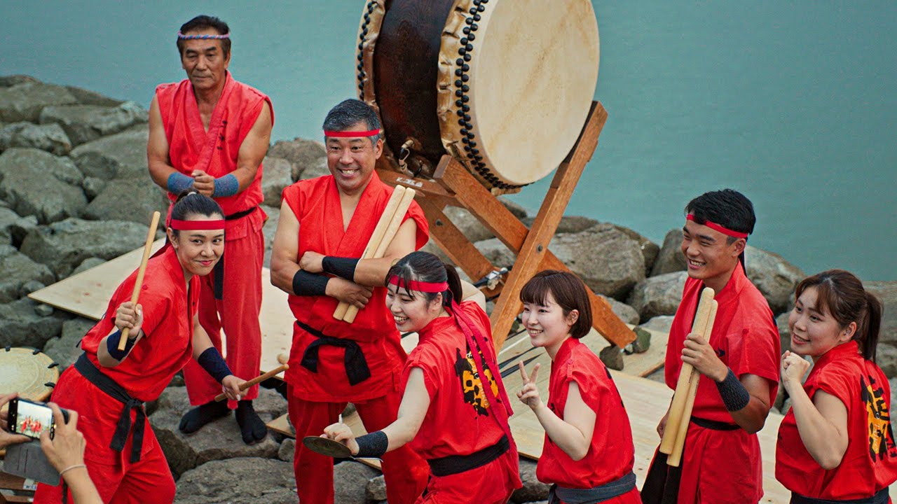 不知火 - 海の火祭り2023 導燈の儀 Shiranui Sea Fire Festival - light ceremony 2023 ...