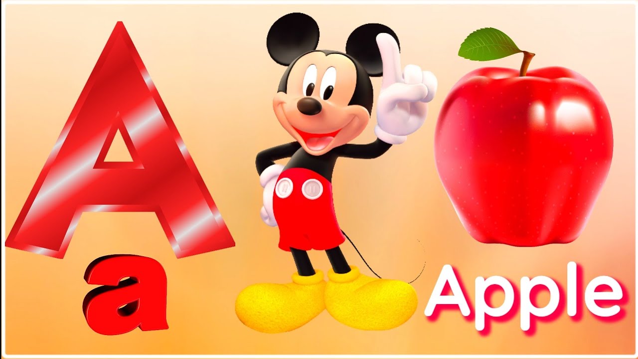 Abcd in English | A to Z English Alphabets abcd | A for Apple B For ...