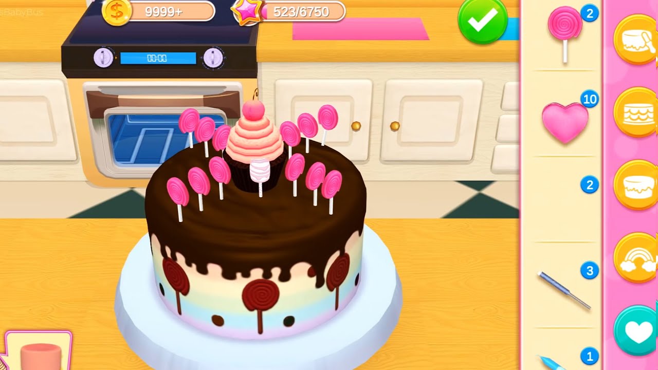Sweet Bakery Shop Fun Cake Decorating; Desserts, Cakes Design & Dress ...
