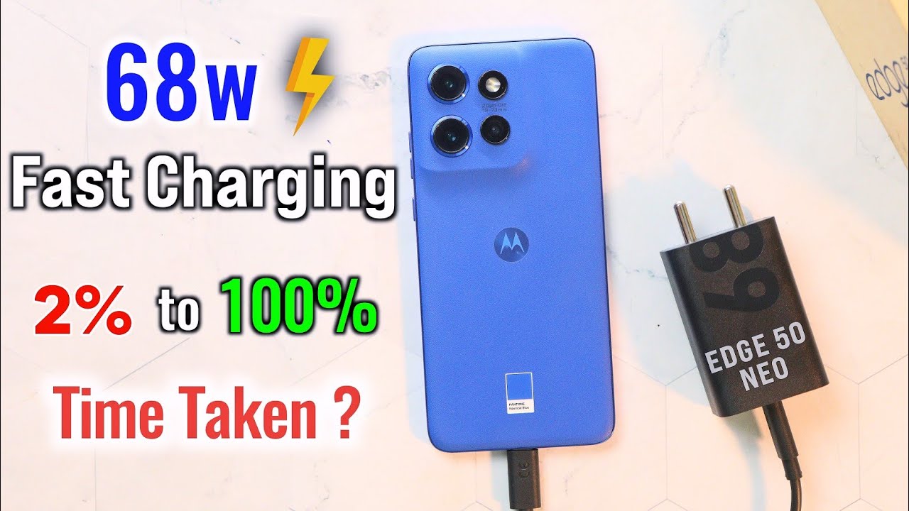 Moto Edge 50 Neo Charging Test | full Battery charged time 0% to 100% ...
