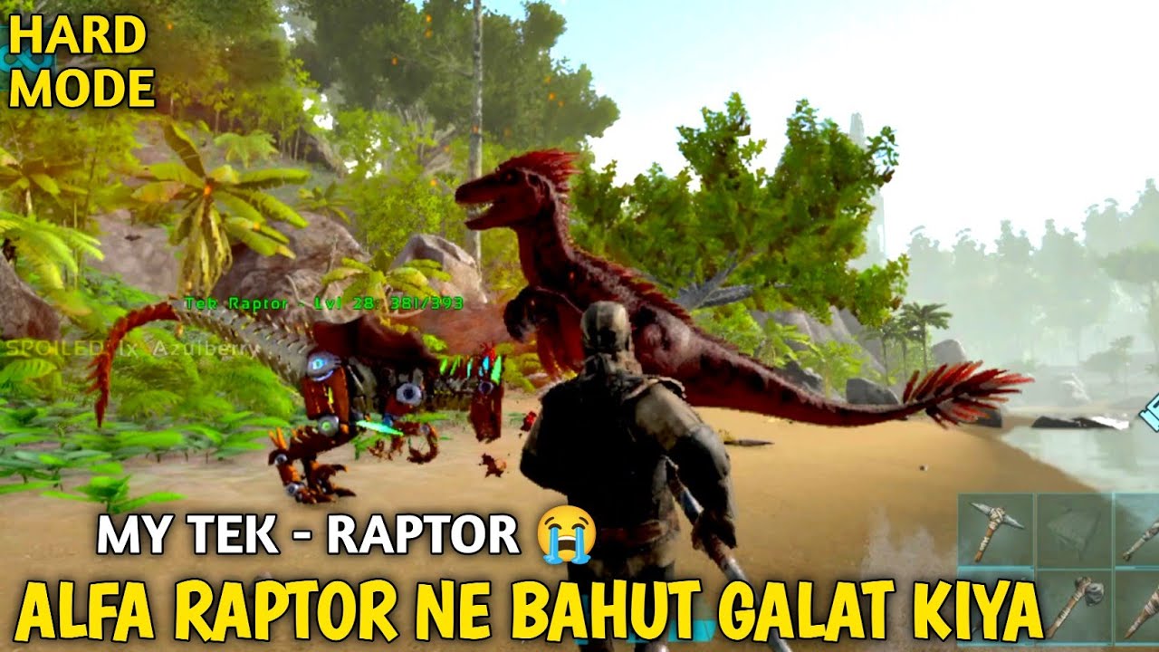 ALFA RAPTOR KILL MY TEK RAPTOR 😭 | ARK ULTIMATE MOBILE EDITION | ARK ...