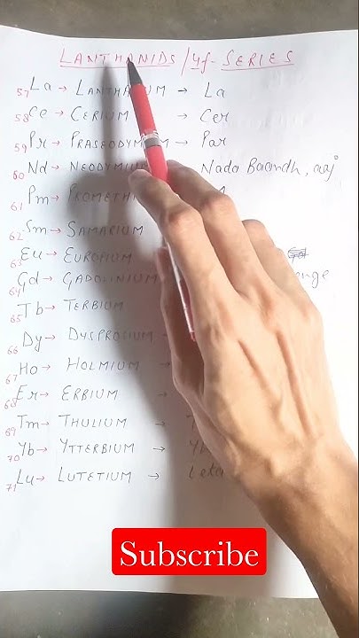 Trick To Learn f-Block Elements|4f Series|Lanthanides|f-Block Mnemonics ...