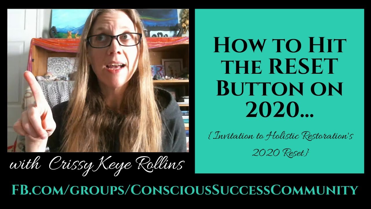 How to hit the RESET button on 2020... - YouTube