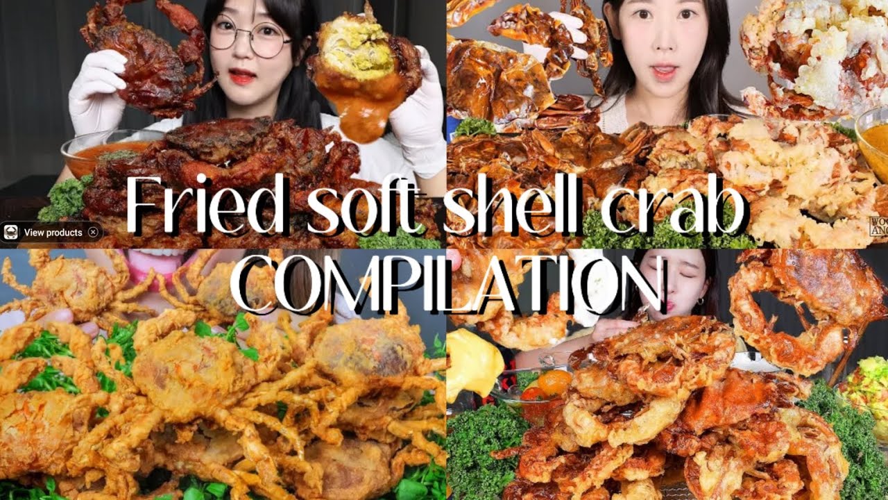 *ASMR* Fried Soft Shell Crab Compilation |BonitaBit - YouTube