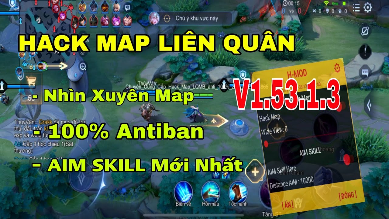 H.a.c.k Map Liên Quân Mới Nhất | Hỗ Trợ Cài Đặt Free | Antiban 100% | AIM SKILL | Menu Tùy Chỉnh ...