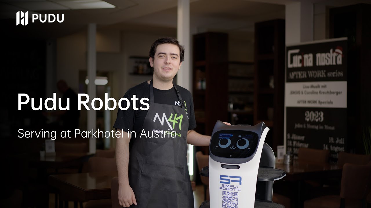 PUDU Robots serve at Parkhotel and M41 Restaurant in Austria | Pudu ...