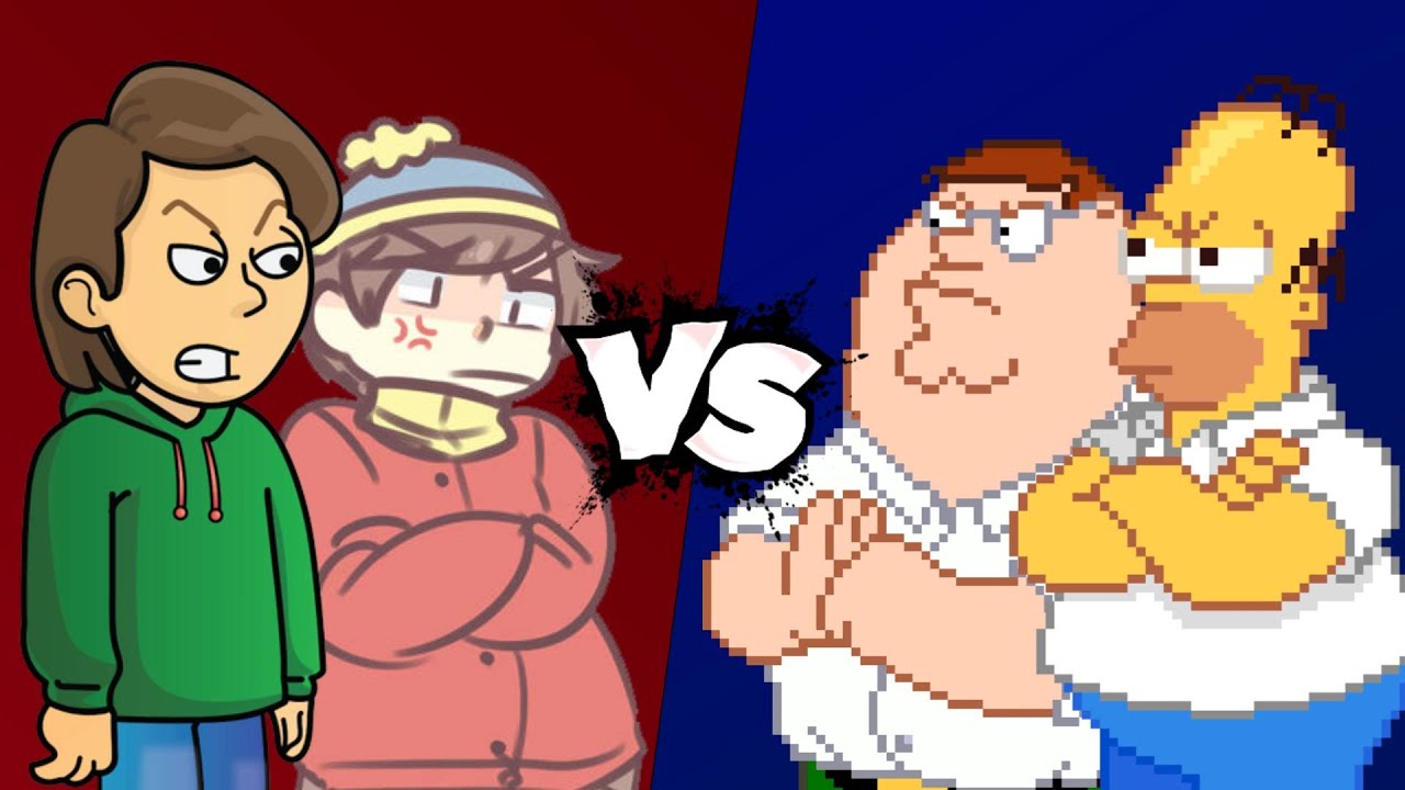 MUGEN Battle - Eric Cartman/Boris Anderson vs Homer Simpson/Peter ...